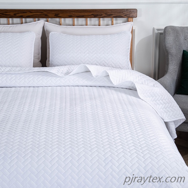 Lightweight Microfiber, Bedspread Set, Diamond Pattern quilt